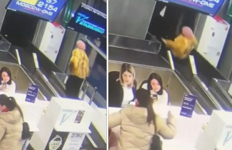 Passenger mistakes baggage conveyor belt for travelator | Reader's ...